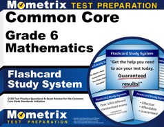 Common Core Grade 6 Mathematics Test Flashcards [with CCSS Practice ...