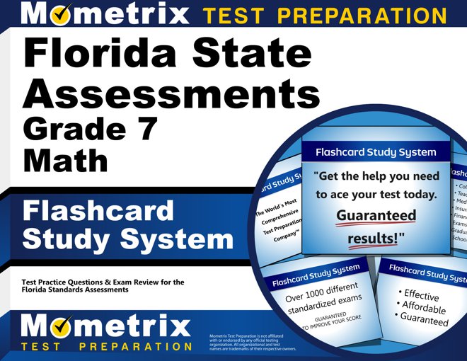 Florida State Assessments Grade 7 Mathematics Flashcards [with Florida ...