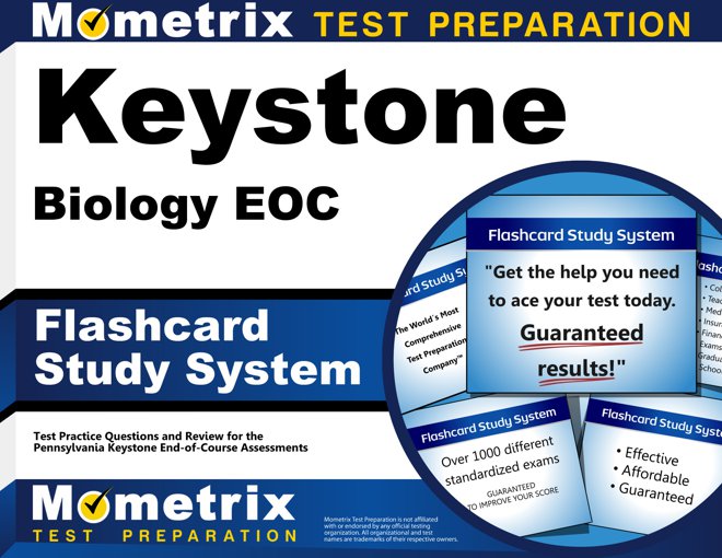 Keystone Biology EOC Test Flashcards [with Keystone EOC Practice Questions]
