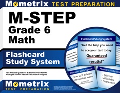 M-STEP Grade 6 Mathematics Assessments Flashcards [with M-STEP Practice ...