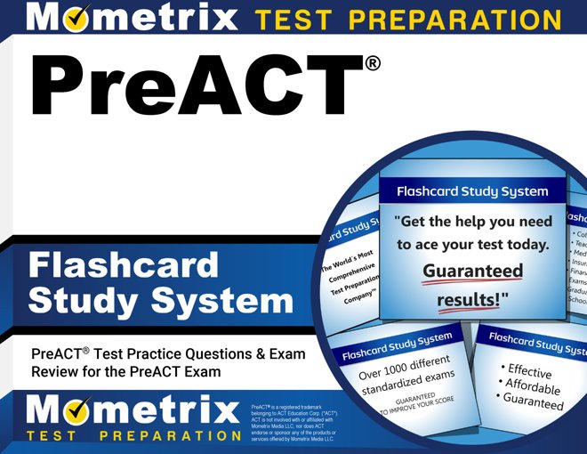 PreACT Test Flashcards [with PreACT Practice Questions]