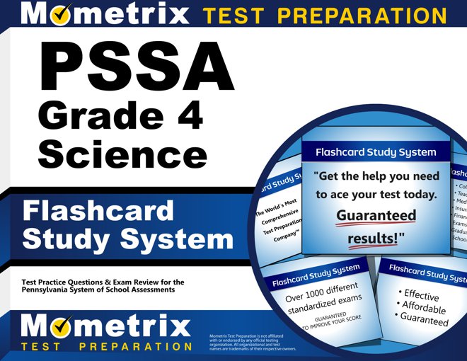 PSSA Grade 4 Science Test Flashcards [with PSSA Practice Questions]