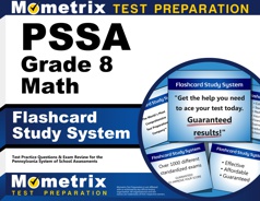 PSSA Grade 8 Mathematics Test Flashcards [with PSSA Practice Questions]