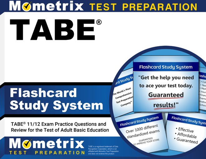 TABE 11 and 12 Test Flashcards [with TABE Practice Questions]