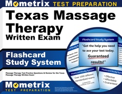 Texas Massage Therapy Written Test Flashcards [with Massage Therapy ...