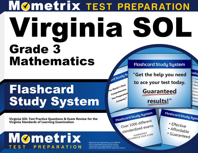 Virginia SOL Grade 3 Mathematics Test Flashcards [with SOL Practice ...