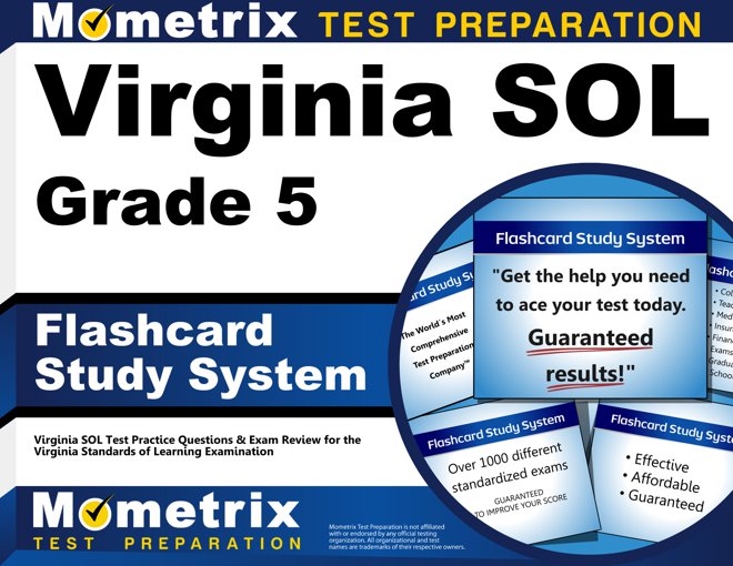 Virginia SOL Grade 5 Test Flashcards [with SOL Practice Questions]