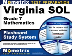 Virginia SOL Grade 7 Mathematics Test Flashcards [with SOL Practice ...