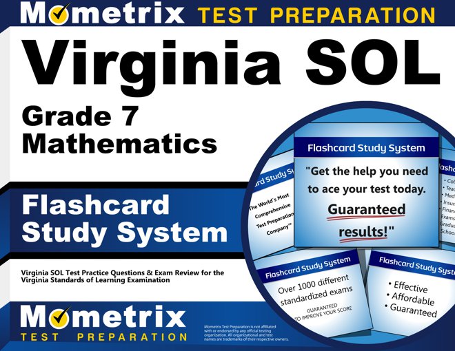 Virginia SOL Grade 7 Mathematics Test Flashcards [with SOL Practice ...